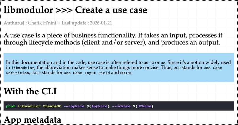 libmodulor |> Create a use case